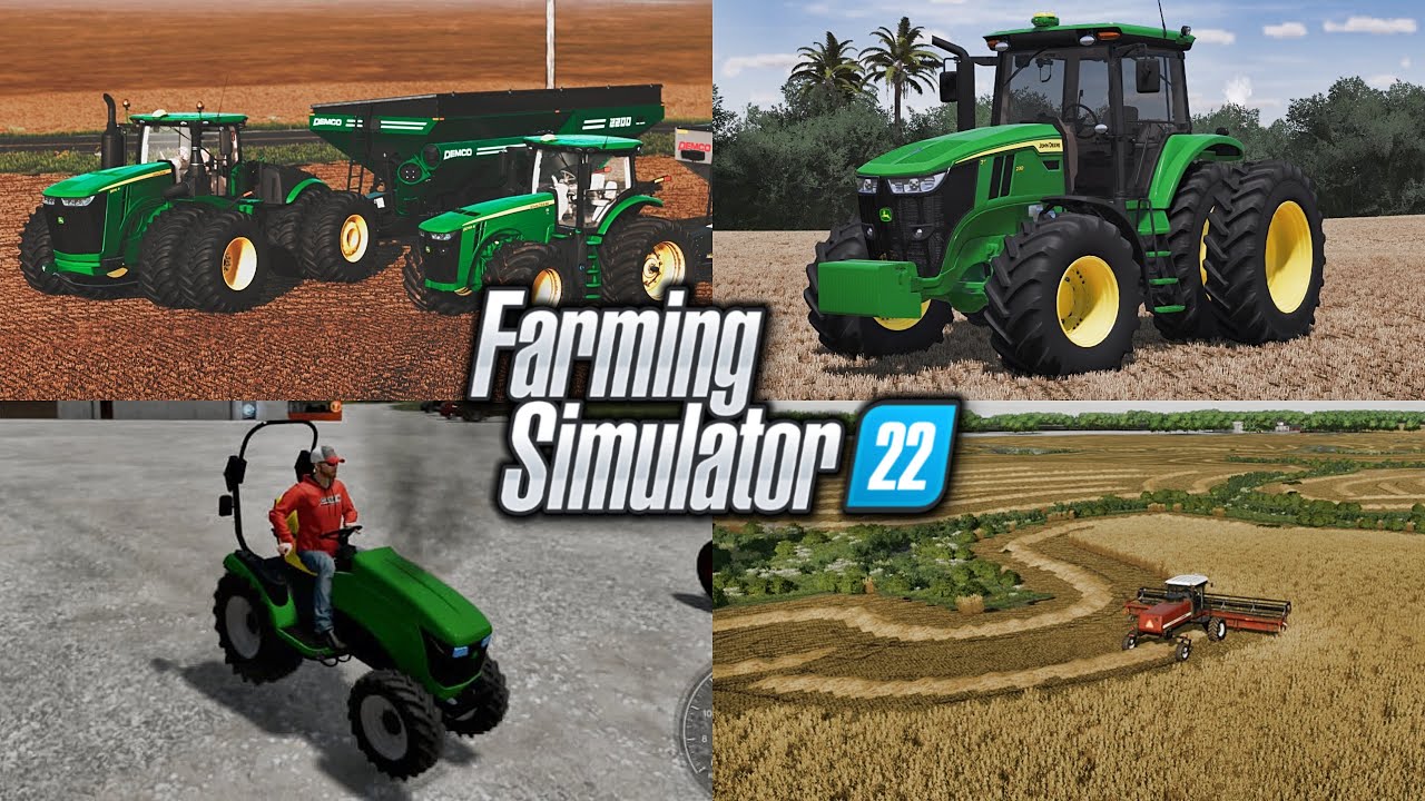 Farm Sim News - Swathing Update on Edgewater, JD 9R, 7M, 1025R, & More ...