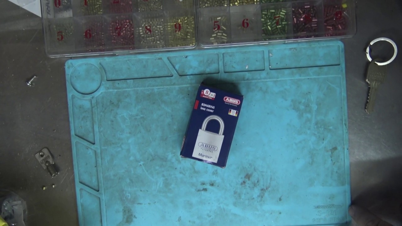 Abus 8345 Marina Padlock with Restricted Master Key - YouTube