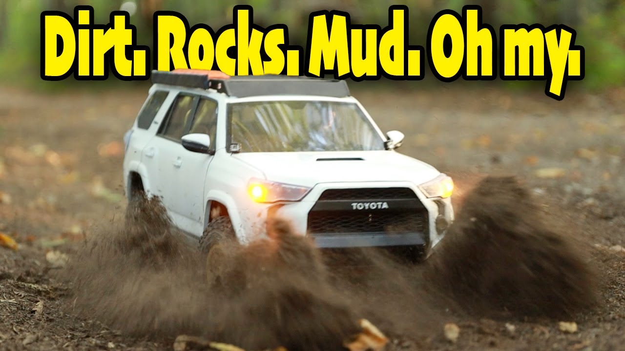 TOYOTA 4RUNNER Offroad: Sand, Dirt, Mud, Rocks, and Water! 1/10 SCX10II ...