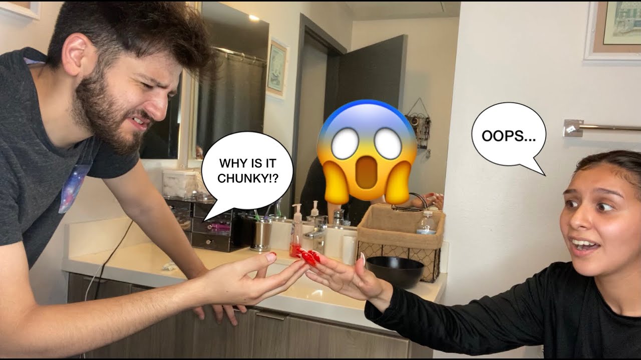 PERIOD PRANK ON MY BOYFRIEND!! **HILARIOUS** - YouTube