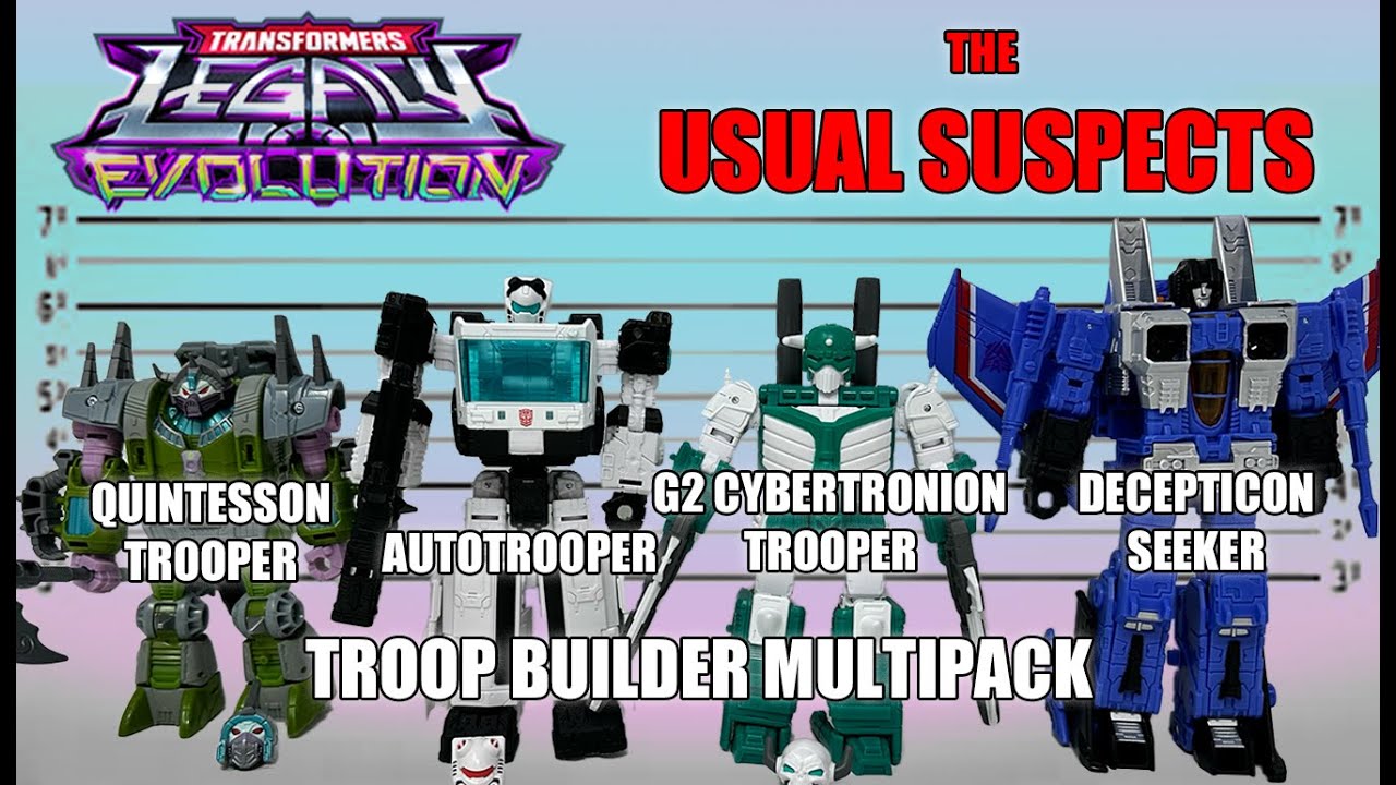 TRANSFORMERS LEGACY EVOLUTION BUZZWORTHY BUMBLEBEE TROOP BUILDER MULTIPACK - YouTube