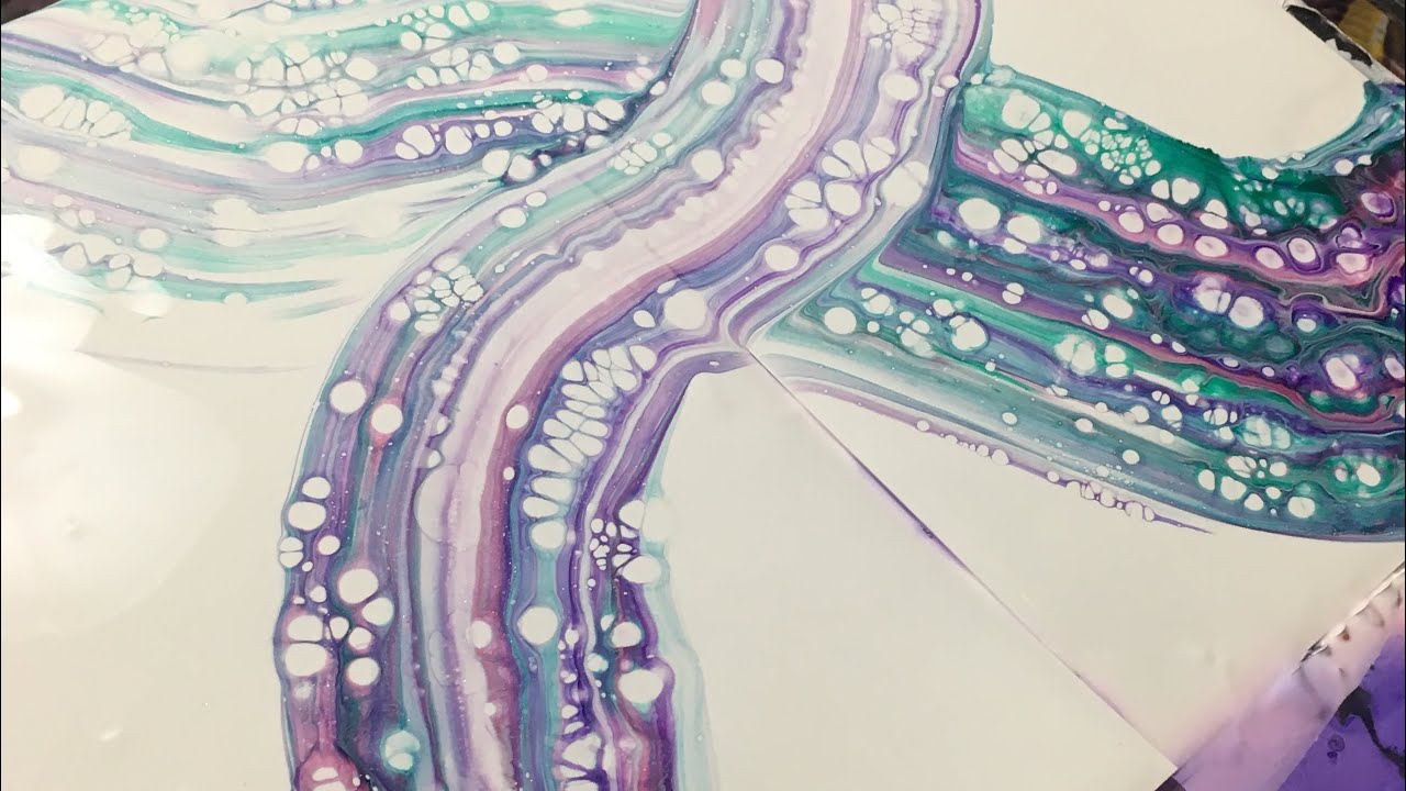 Acrylic pouring ( 154 ) double swipe - YouTube