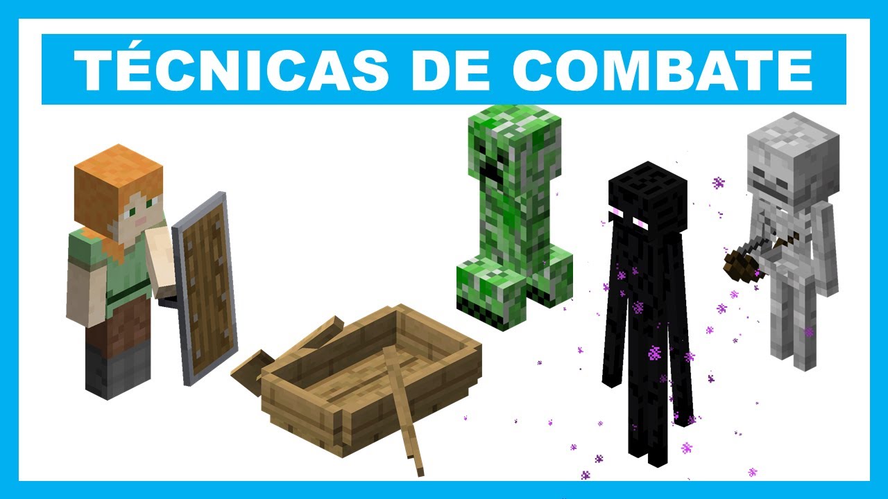 ⚔🛡 Guía de COMBATE Minecraft, Técnicas de COMBATE Minecraft Survival ...