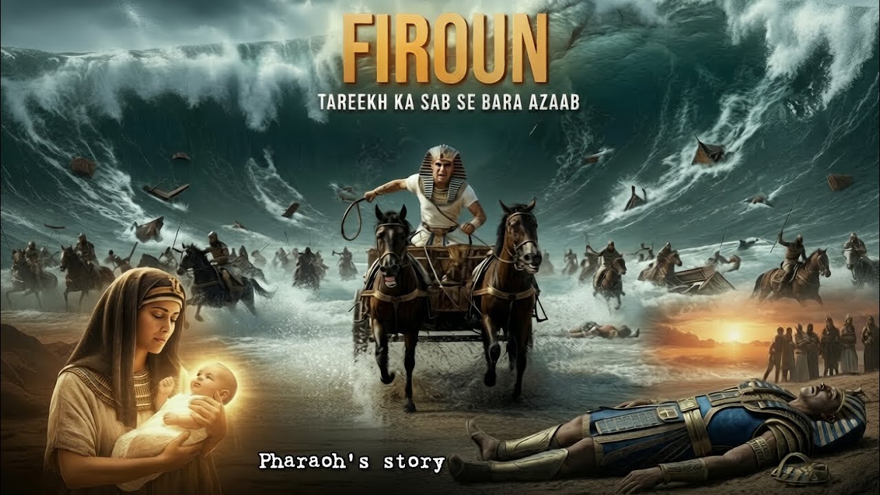 Hazrat Musa (AS) Aur Firoun Ka Waqia | Firoun Ka Pani Me Doobna | Quran ...