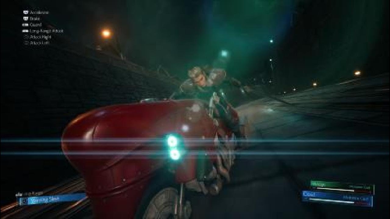 Final Fantasy VII Remake - Roche's Motorcycle Boss Fight - YouTube