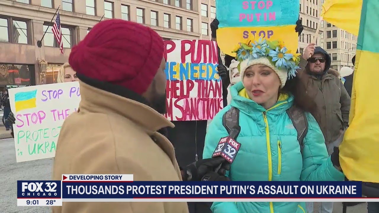 Hundreds rally in Chicago in support of Ukraine, and truckers get ready ...