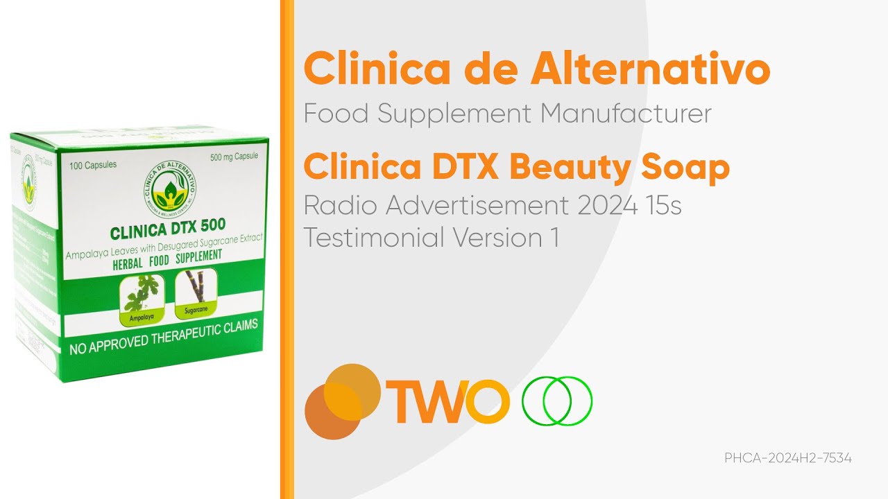 Clinica DTX Beauty Soap Radio Ad Q4 2024 15s (Testimonial Version 1 ...
