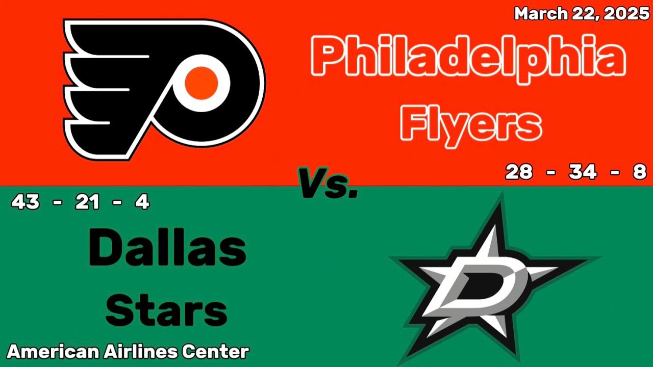 Philadelphia Flyers vs Dallas Stars | March 22, 2025 | All Goals - YouTube