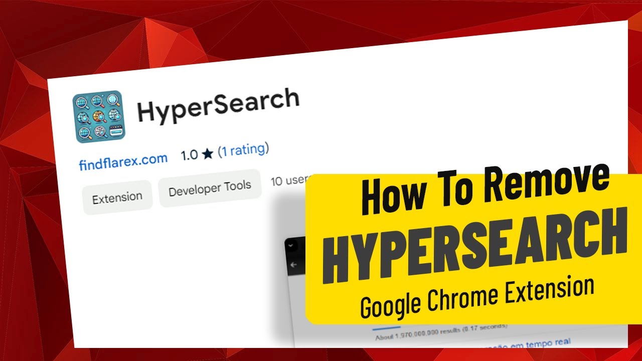 HyperSearch Removal from Google Chrome - YouTube