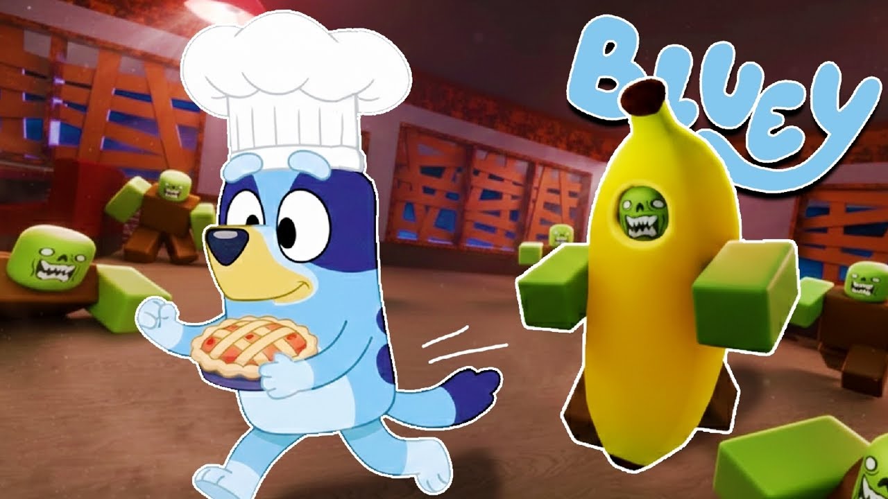 BLUEY hace PASTEL de ZOMBIE para SOBREVIVIR | Las Aventuras de BLUEY en ...