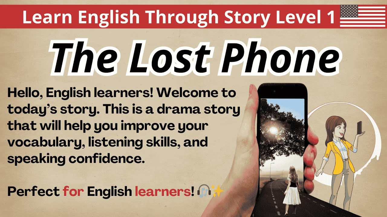 Learn English Through Story Level 1 | The Lost Phone - YouTube