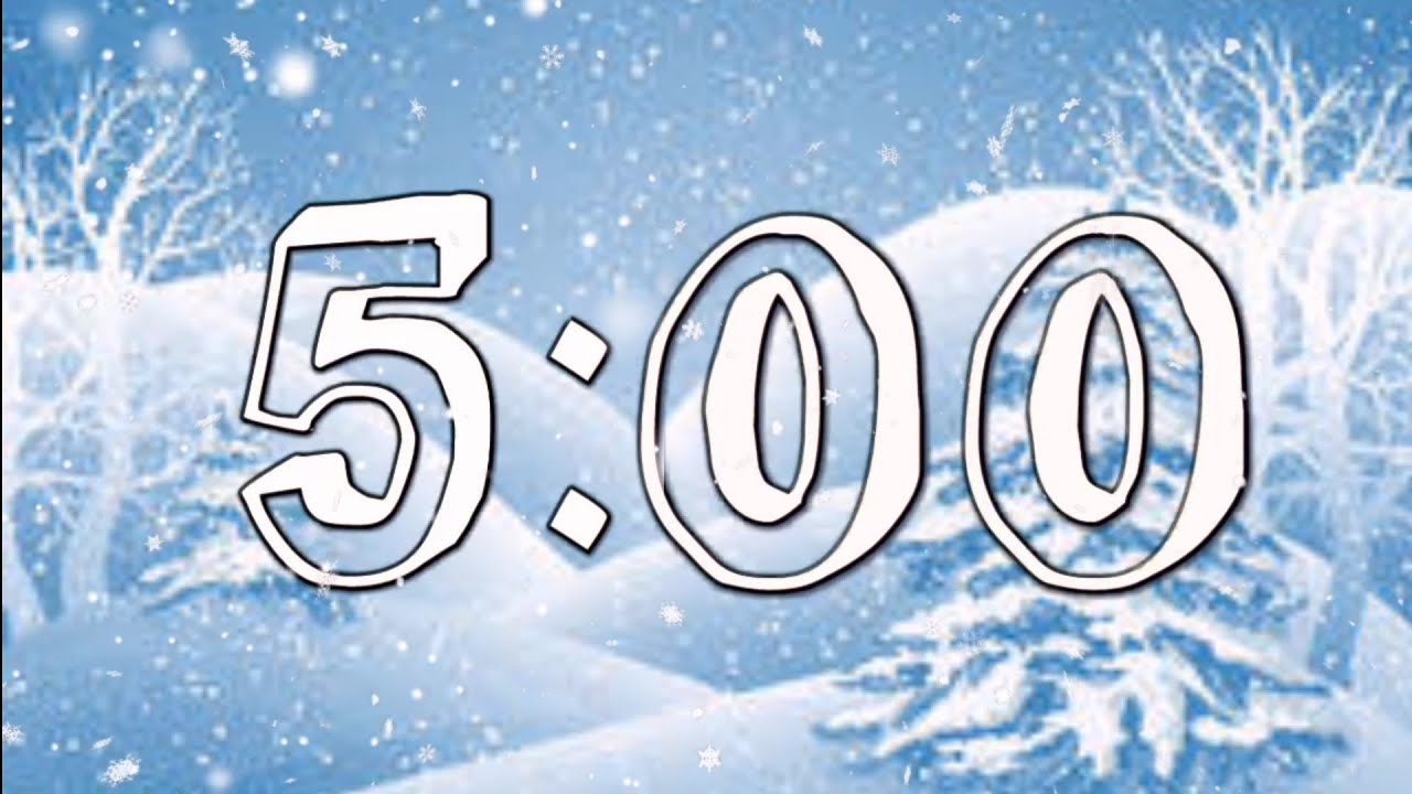 5 Minute Winter Snow Timer - YouTube