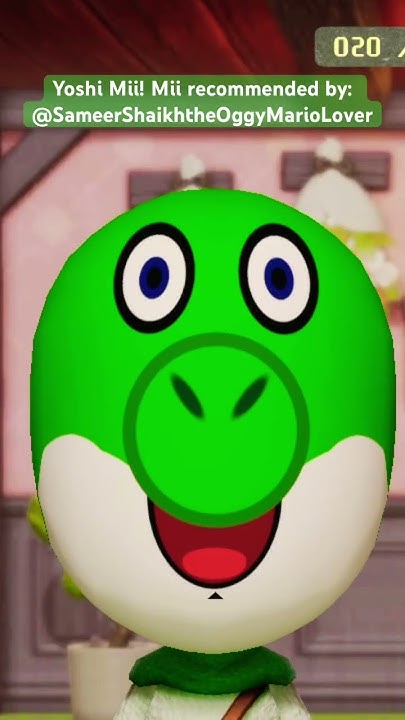 Yoshi Mii! Mii recommended by: @RainbowSkittleAnimations - YouTube