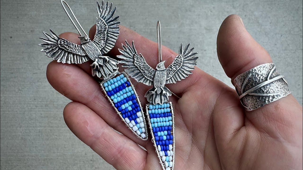 How to fabricate blue jays in sterling silver - YouTube
