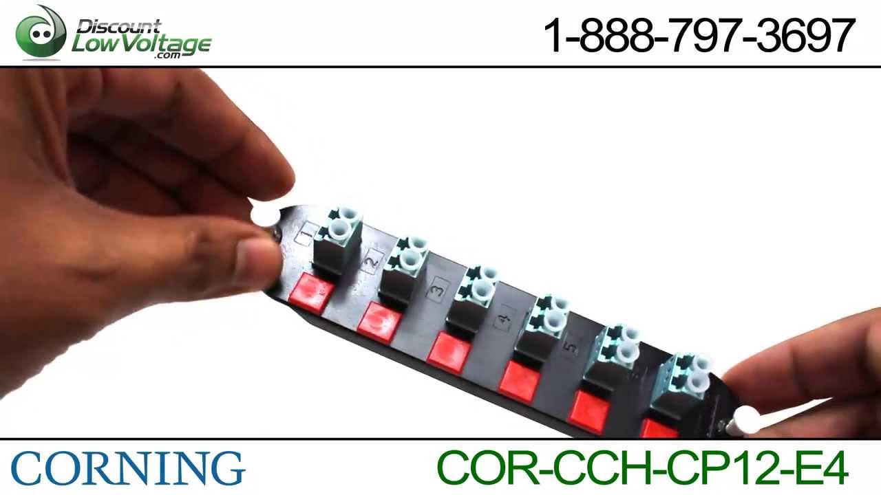 Corning CCH-CP12-E4 6 Port Duplex LC Panel 50 Micron OM3/OM4/10G - YouTube