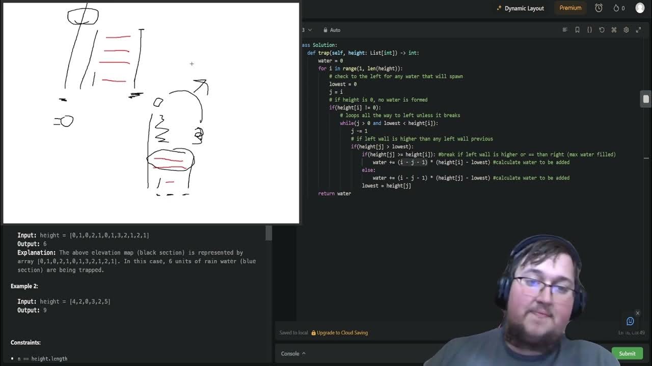 LeetCode Solution 42 - Trapping Rain Water - YouTube