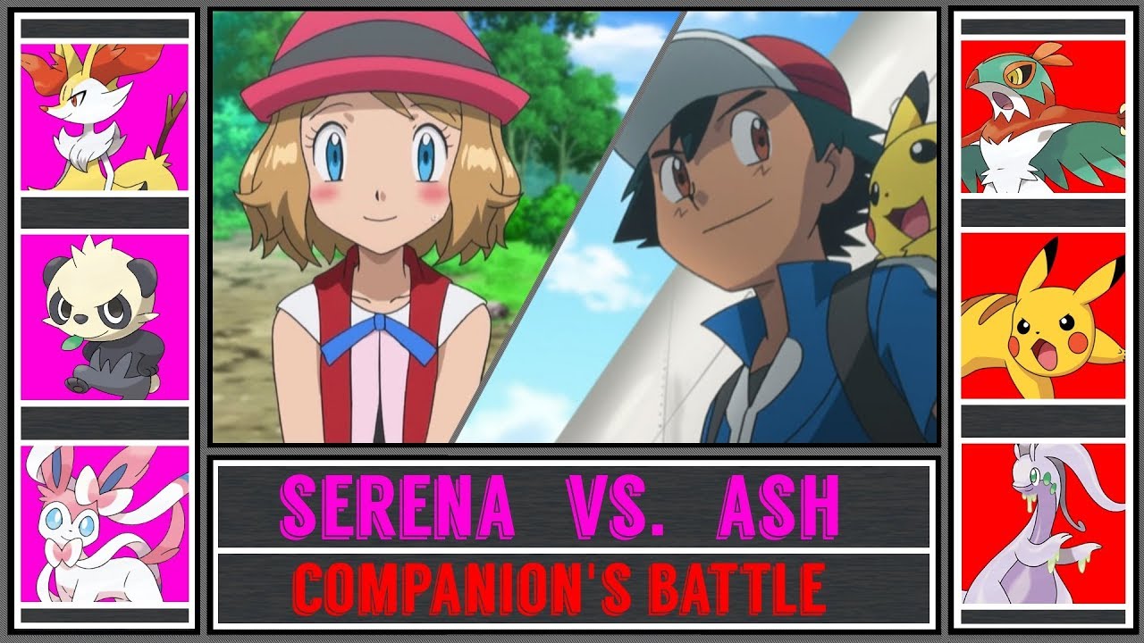 Ash vs. Serena (Pokémon Sun/Moon) - Kalos Battle of Companions - YouTube