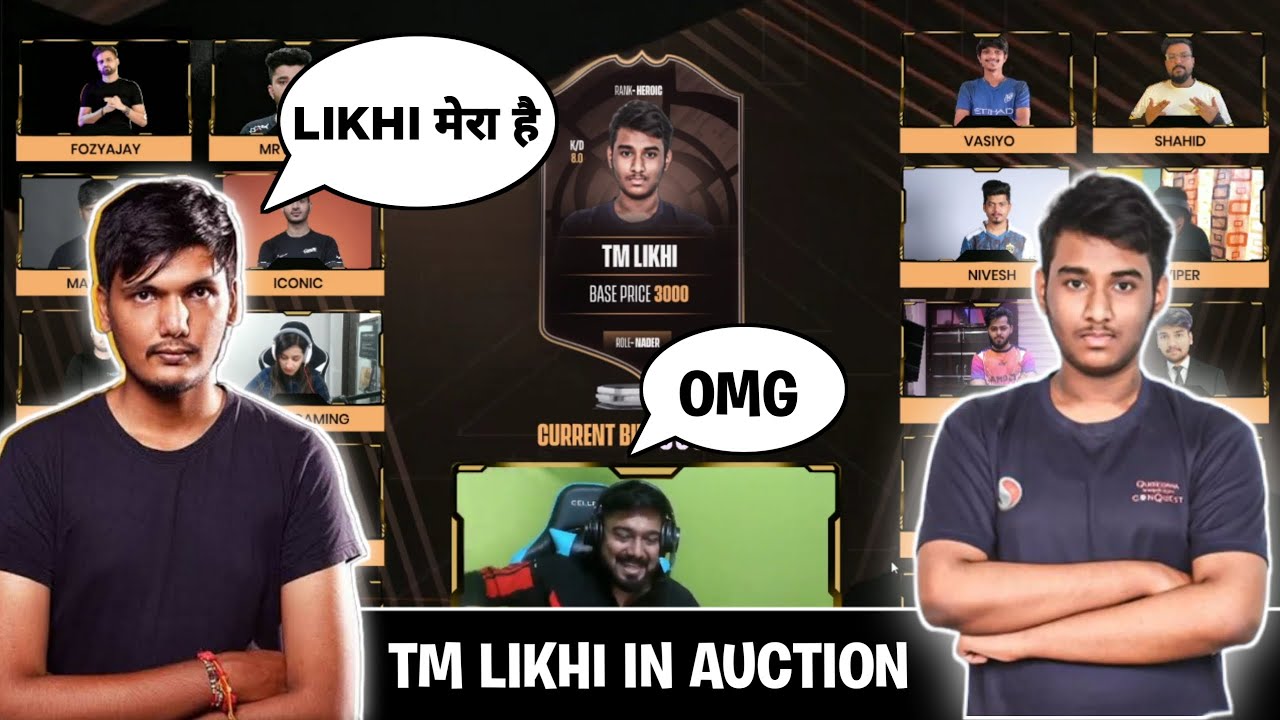 TM LIKHI IN AUCTION | TM PLAYER IN AUCTION | LIKHI IS PLAYER AUCTION ...