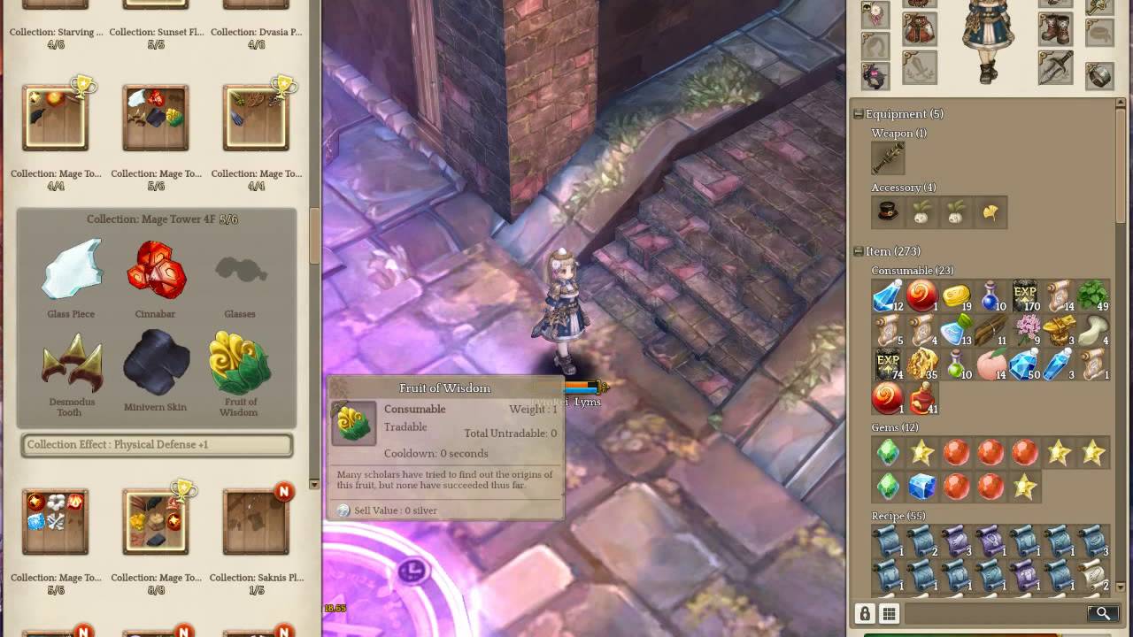 Tree of Savior - Mage Tower 4f (Collection Chest, Monster) - YouTube