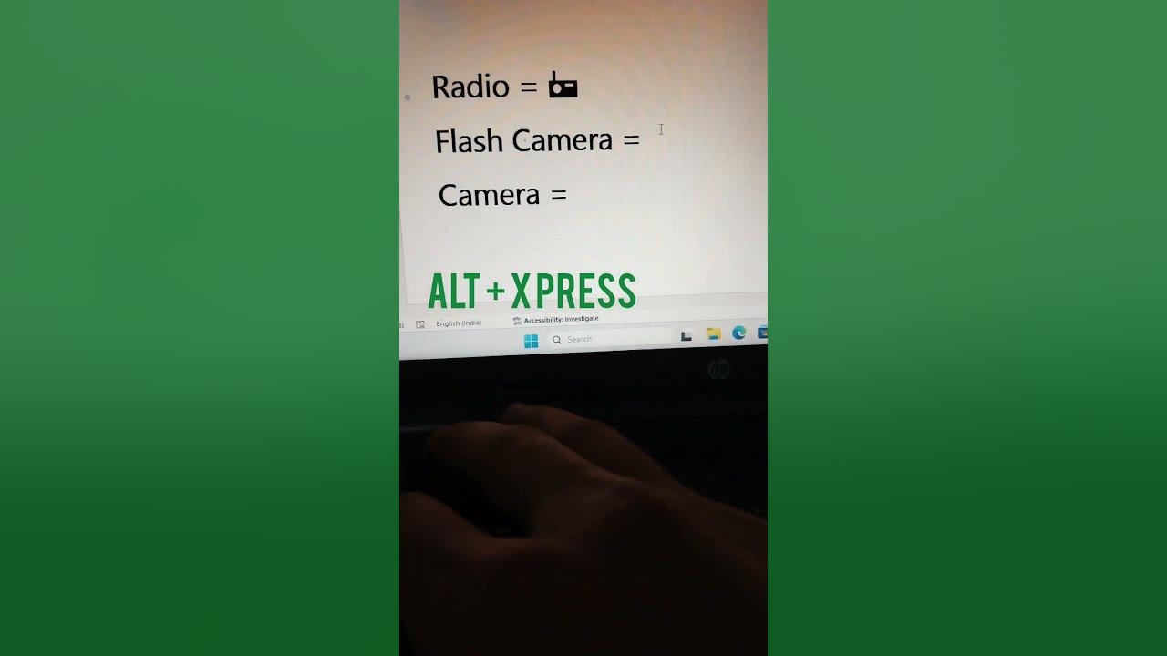 Shortcut key #camera#symbol #radio #flashcamera #word #msoffice #computer #css #html - YouTube