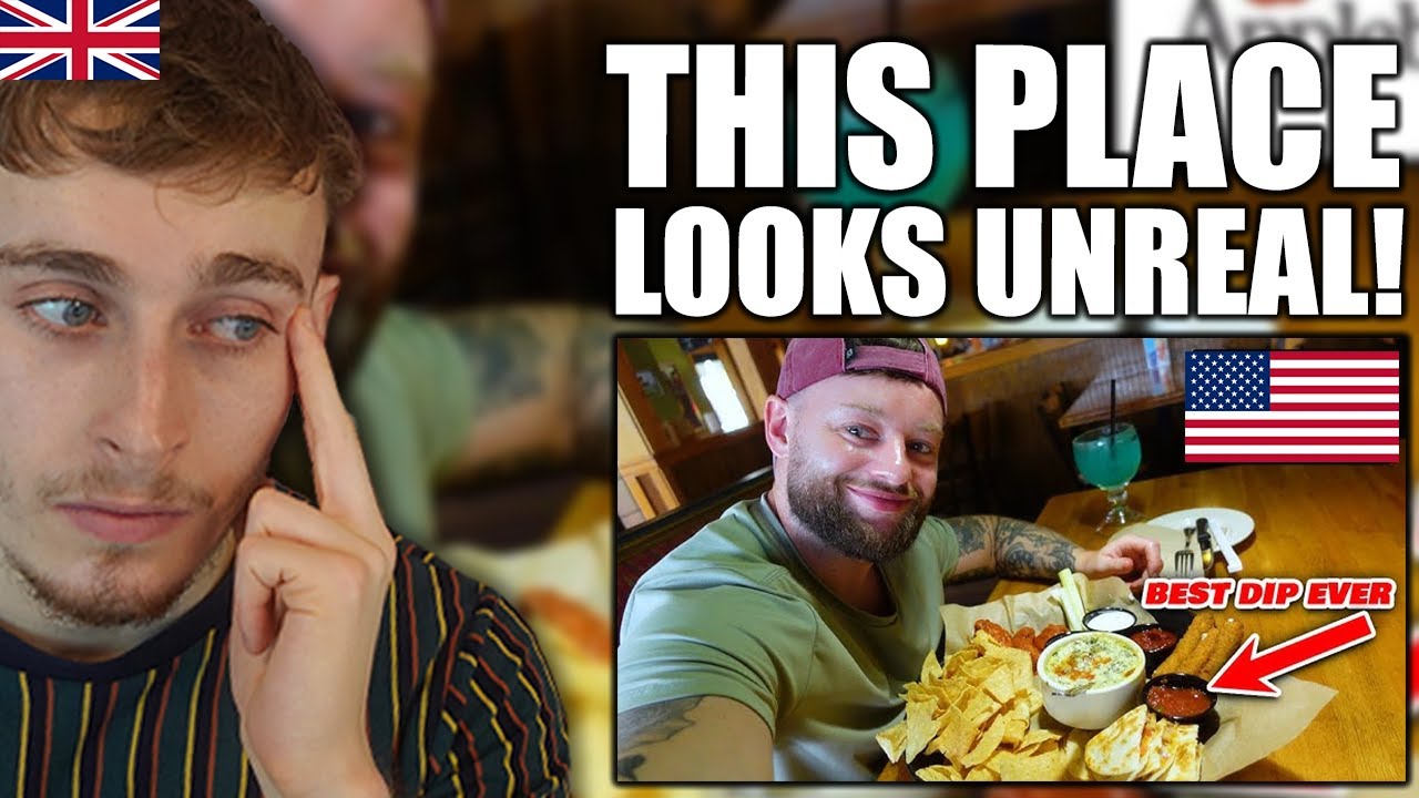 Brit Reacts to British Guy Eats at Applebees for the FIRST TIME! - YouTube