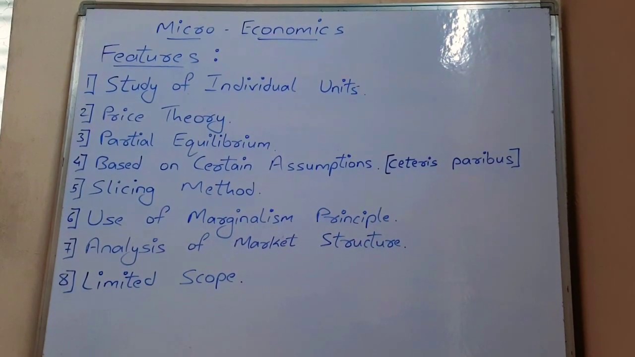 Features of Micro Economics - YouTube