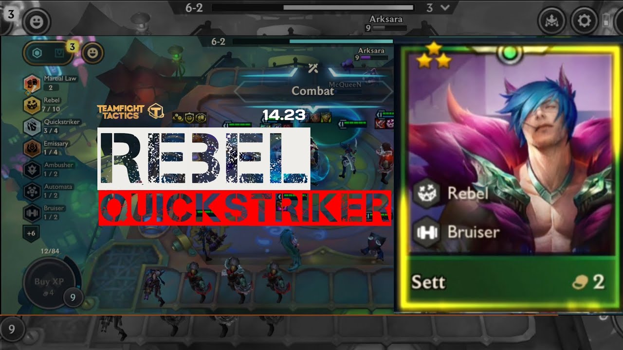 Rebel - Quickstriker Combo di Game TFT [ TeamFight Tactics ] Mobile ...