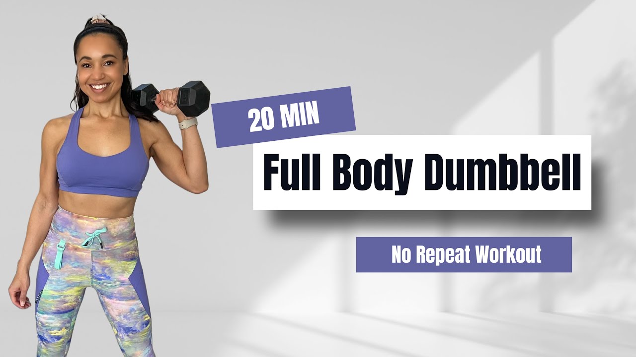 20 MIN FULL BODY TONING & STRENGTH | Standing, No Repeat | Total Body ...