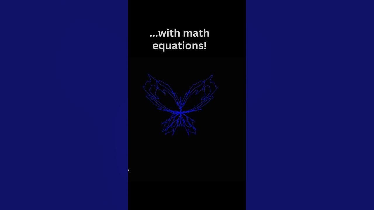 🦋Draw an Aesthetic Butterfly with Math | Desmos Art #shorts - YouTube