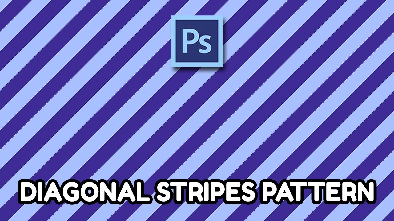 Cara Mudah Membuat Diagonal Stripes Pattern dengan Photoshop - YouTube