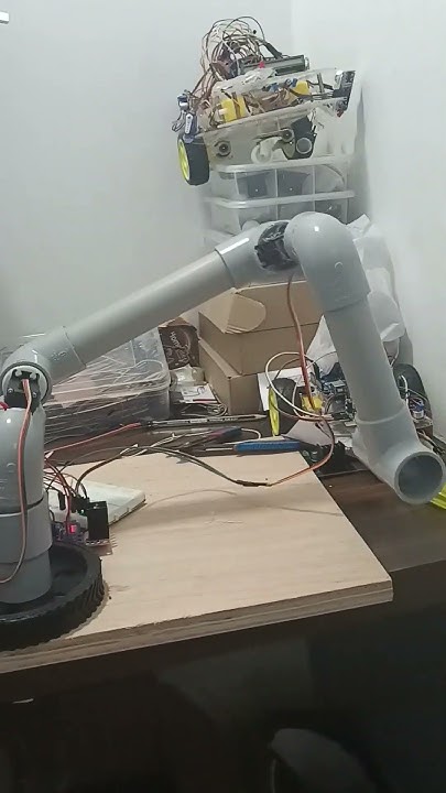 Industrial robotic arm making #robothand #automobile #arduino #arduinoproject #arduinouno #robot ...