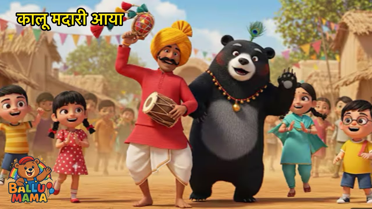 Kalu Madari Aaya | Bandar wala Dance | Kids Rhyme | Kids Song | Nursery ...