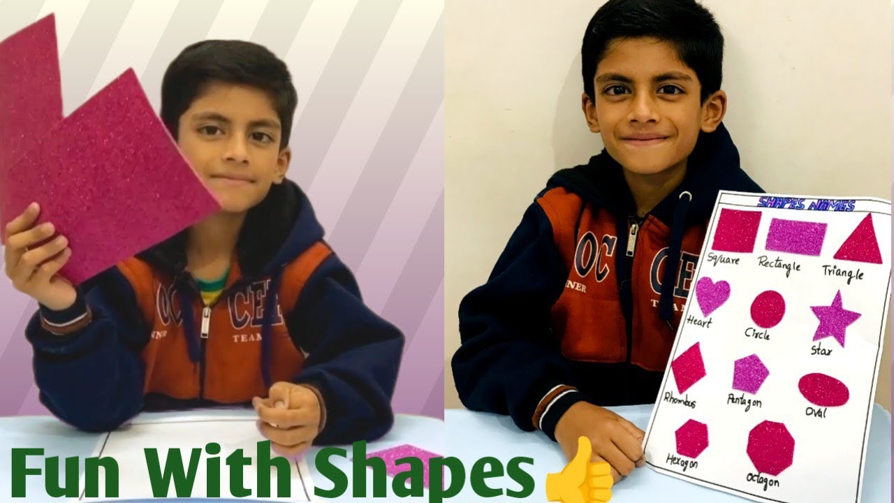 Learn Shape Names With Glitter Sheets|Sparkling shapes! - YouTube