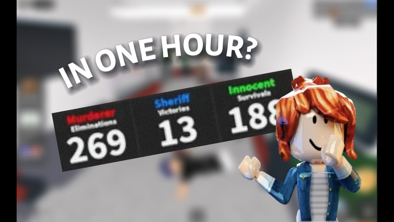 HOW FAST CAN I LEVEL UP IN MM2 IN 1 HR?? || StarSahana - YouTube