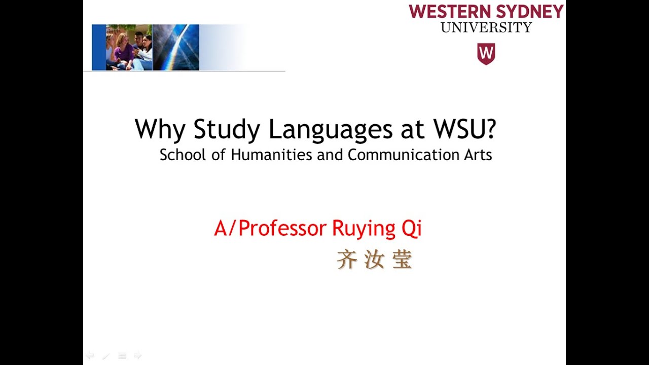 Why Study Languages at Western Sydney University? (Arabic, Chinese and ...