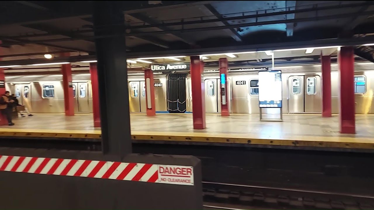 ᴴᴰ⁶⁰ R211 4040-4044 open gangway set passing through Utica Avenue ...