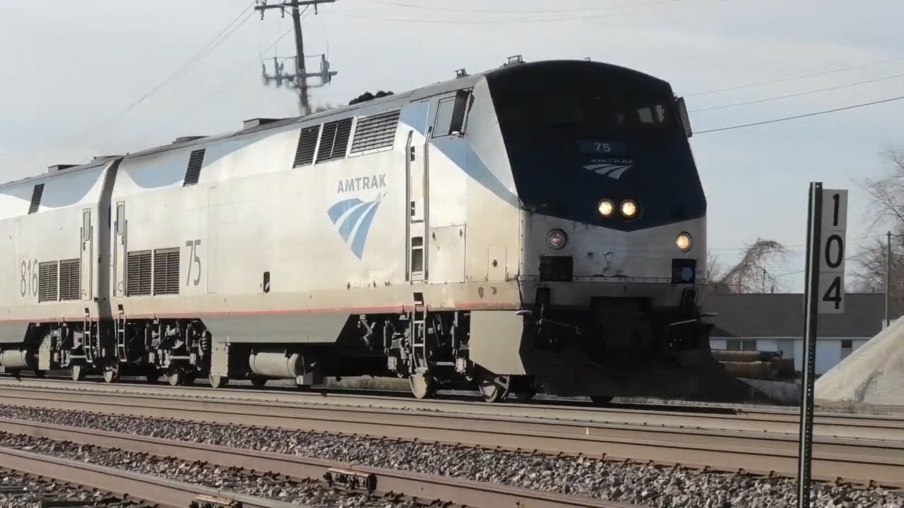 Amtrak 75 Skips Princeton, IL 12/19/23 - YouTube