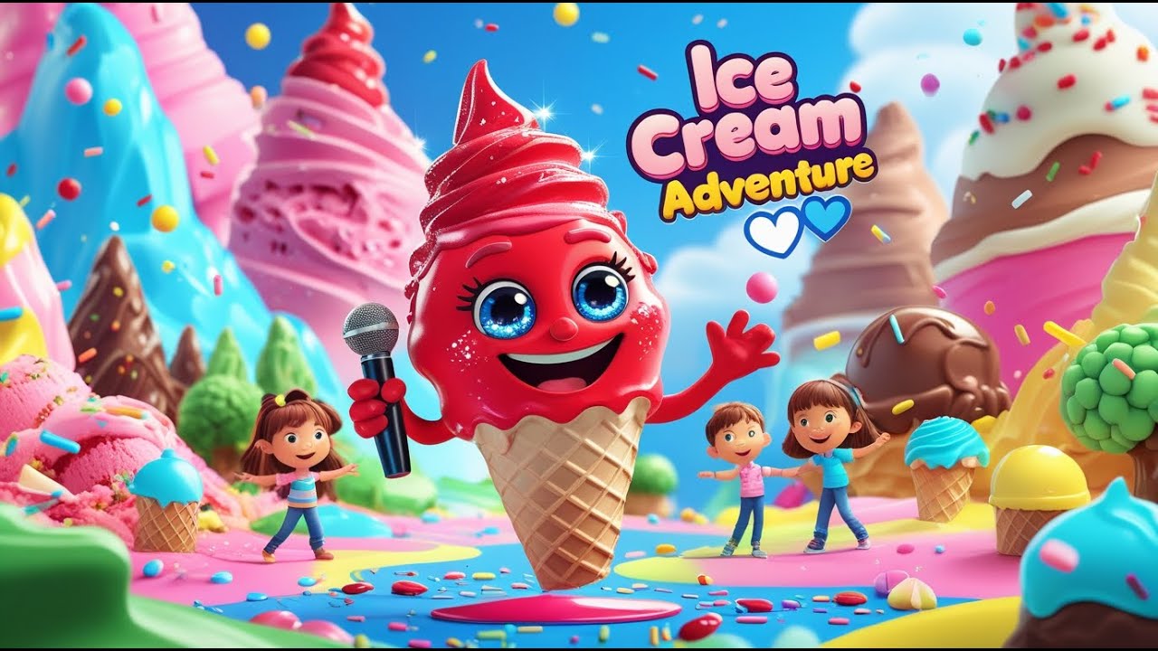 Ice Cream Adventure Song for Kids 🍦 | Fun Nursery Rhyme & Sing Along ...