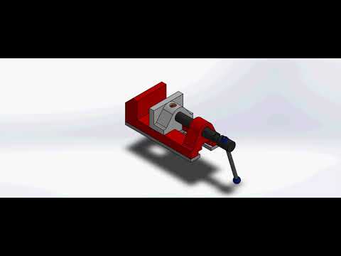 SolidWorks Ensamblaje Tornillo de banco - YouTube