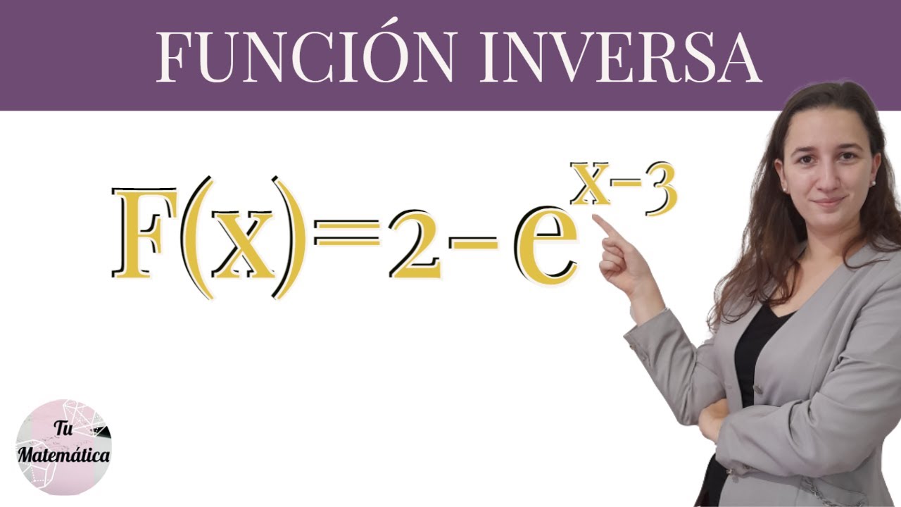 Hallar la Función Inversa de una Función Exponencial - YouTube