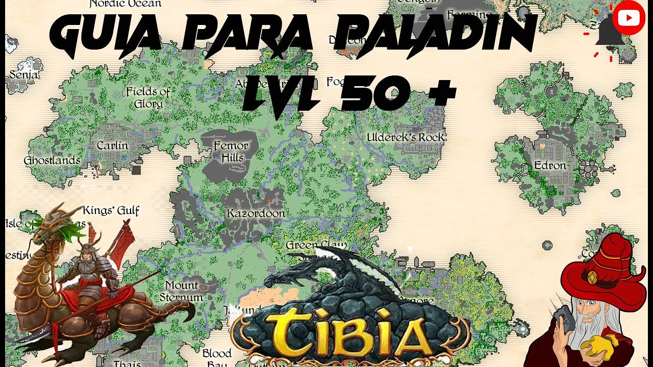 Tibia Guia Para paladin lvl 50 + - YouTube