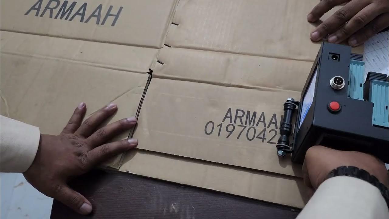 50mm/2 inch Handheld inkjet date code printer machine - YouTube