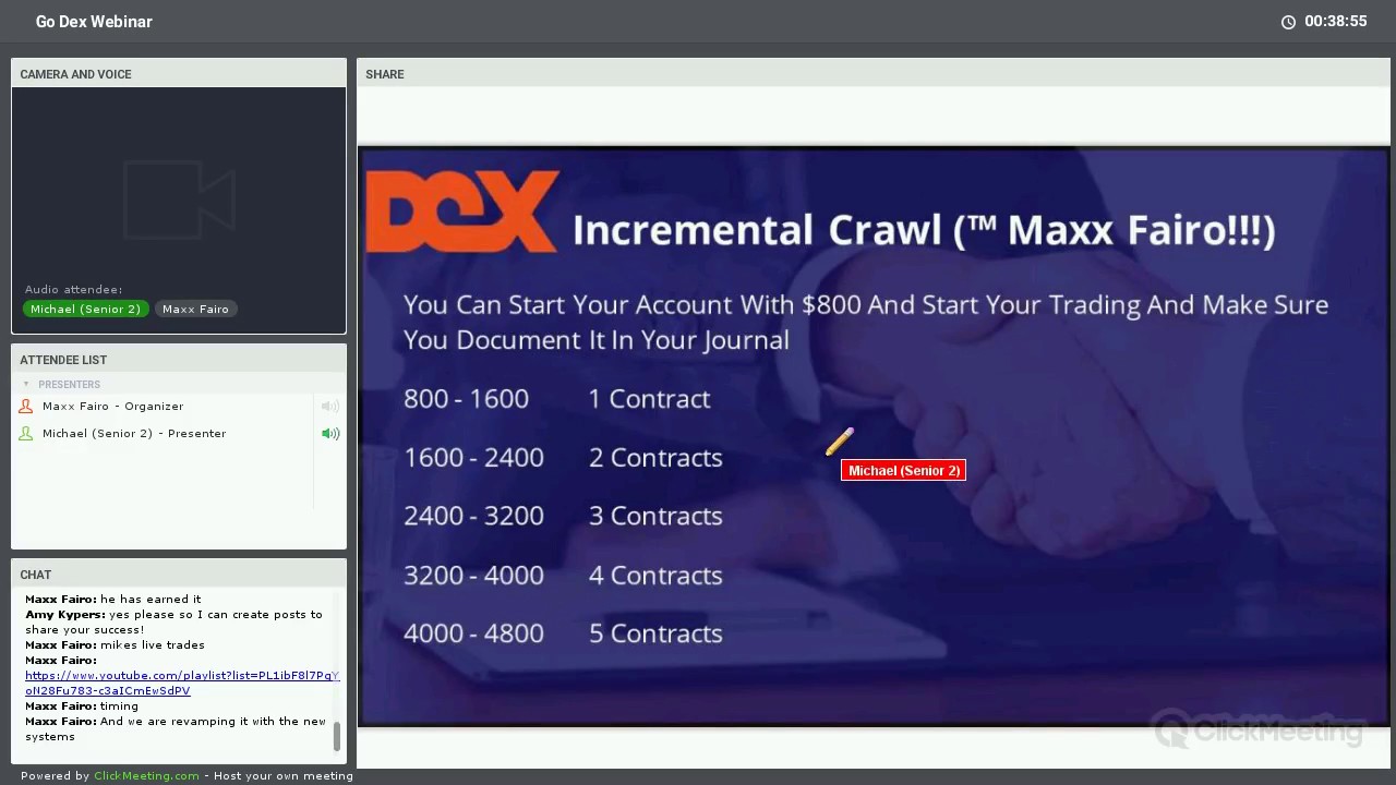 Dex Trader webinar 1-9-17 with Michael Ficca Presenting. - YouTube