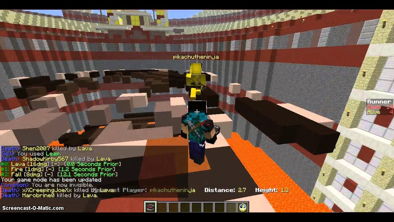 arcade mode in minecraft server - YouTube