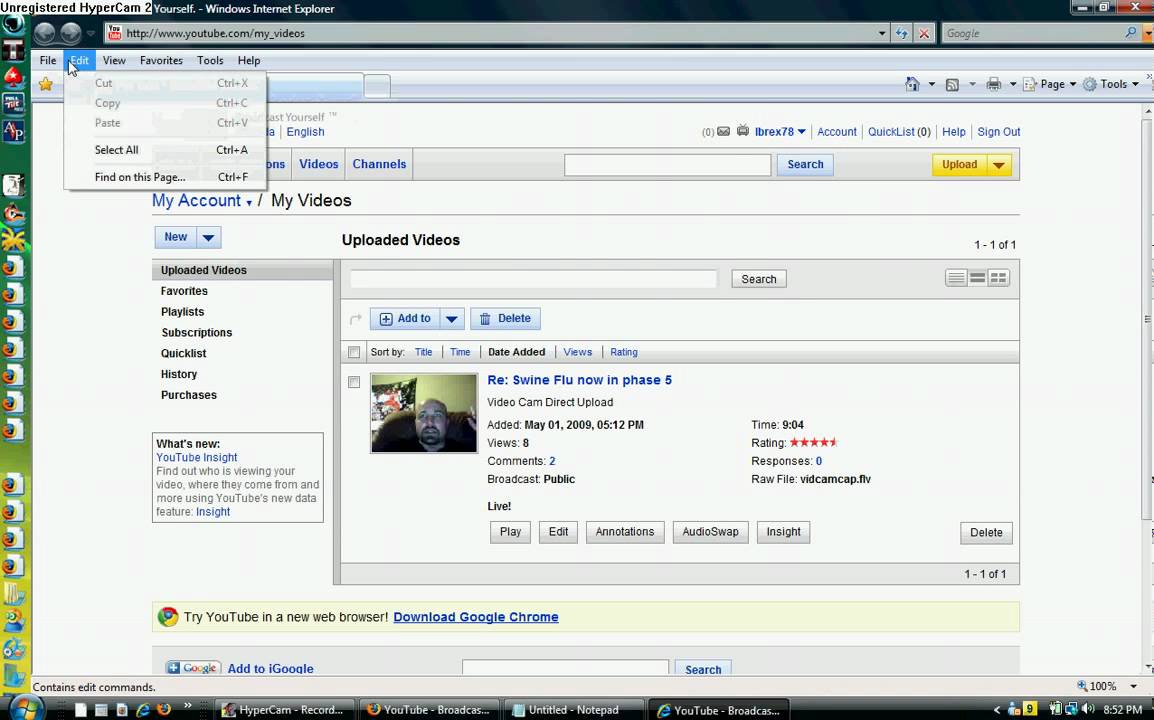 Cool Tip 1 - Vista - How to enable the Menu Bar in Internet Explorer ...