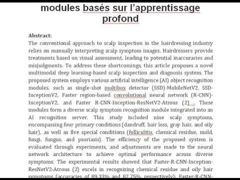 An Efficient Scalp Inspection and Diagnosis System Using Multiple Deep Learning Based Modules Un ...