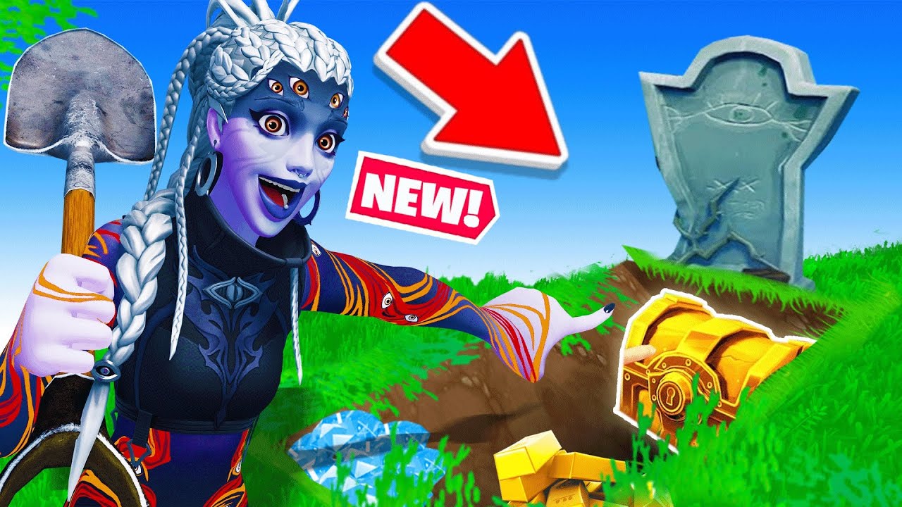 The GRAVE ROBBER Challenge in Fortnite! - YouTube