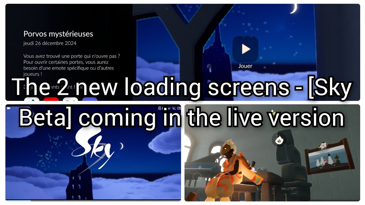 New loading screens 🌇 🌆depending on your loading point - Sky Children ...