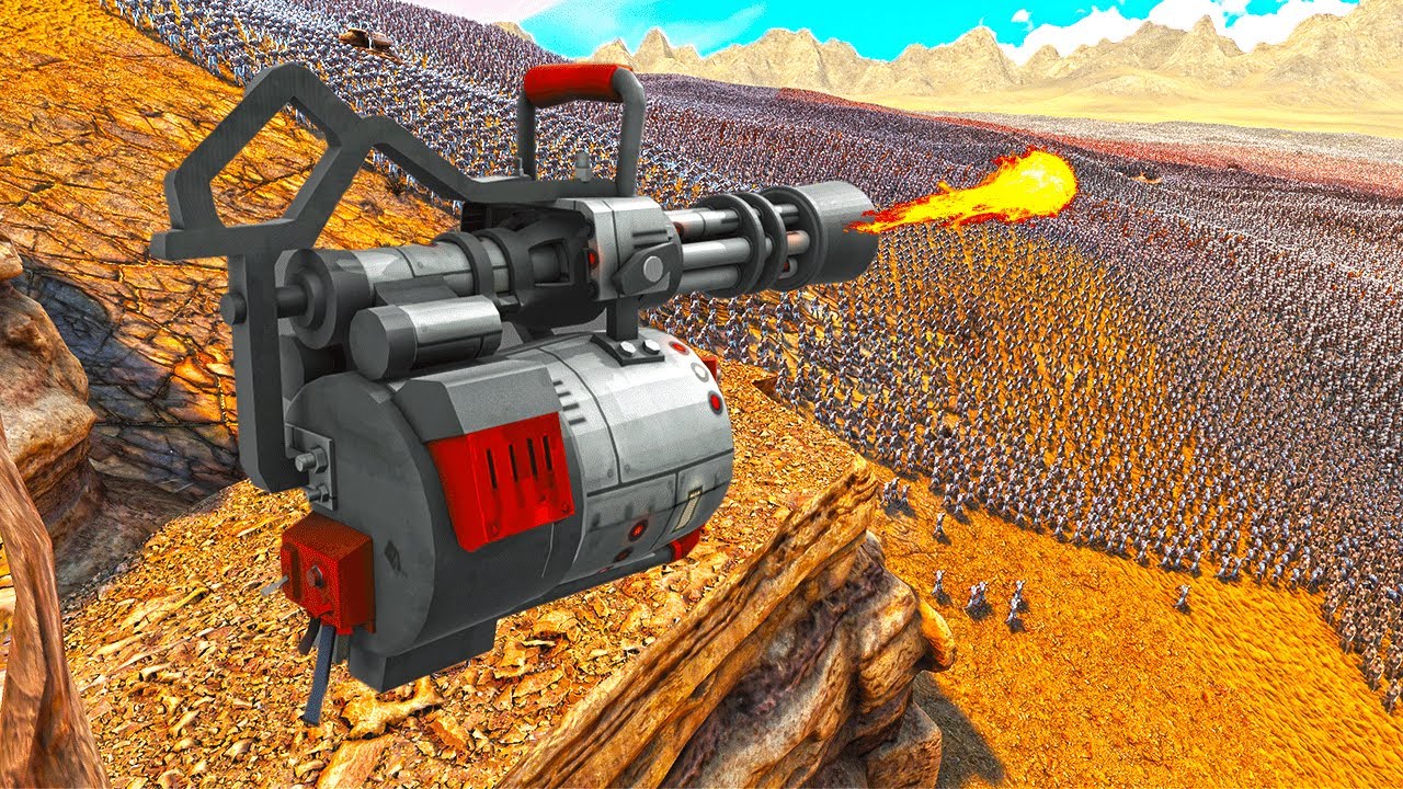 FALLOUT MINIGUN, ARMA ROBO & TOW-MISSILE VS 2.5 MILLION PYRAMID HEAD ...