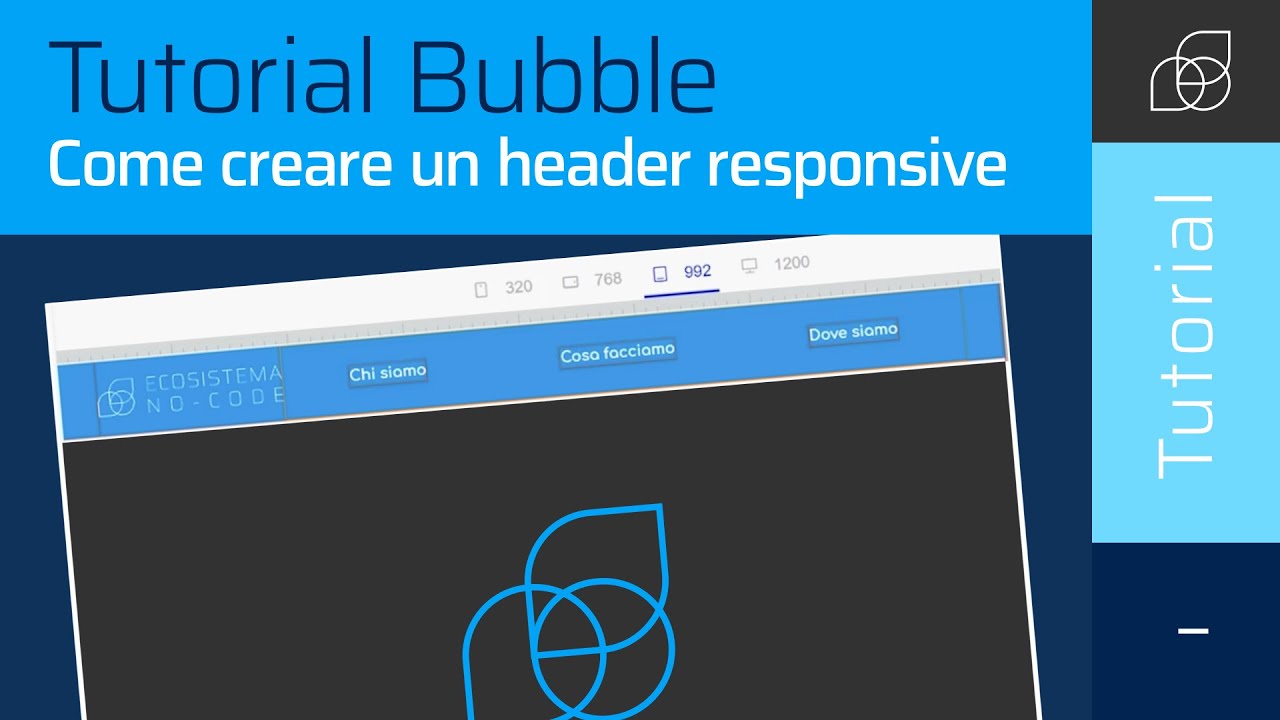 Bubble.io Tutorial (Italiano): Crea un responsive header - YouTube